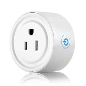 yifan 20a smart plug, wifi bluetooth smart outlets compatible with alexa and google assistant, mini remote control plugs with timer function, no hub required, fcc/rohs listed socket