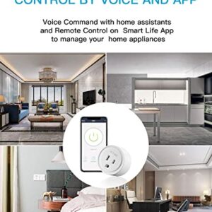 Smart plug 4 Packs, KTMC Mini Wifi Outlet Compatible with Alexa, Google Home, No Hub Required, Remote Control Your Home Appliances from Anywhere, ETL Certified