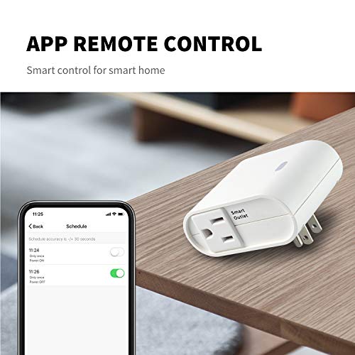 Z-Wave Smart On/Off Light and Appliance Plug, Dual Outlet Plug-in, 1 Alway-On+ 1 Smart Switch, Zwave Hub Required, Works with SmartThings, Wink