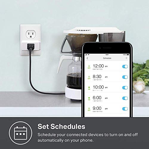 Kasa Smart Plug Mini, Smart Home Wi-Fi Outlet Works with Alexa & Google Home, Wi-Fi Simple Setup, No Hub Required – A Certified for Humans Device (HS105)