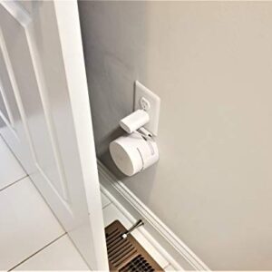 Dot Genie Google WiFi Pro Outlet Holder Mount [Old and New 2020 Version]: The Strongest, Most Versatile Mount Stand Holder for Google WiFi. Great for Home and Businesses! Still No Screws! (1-Pack)