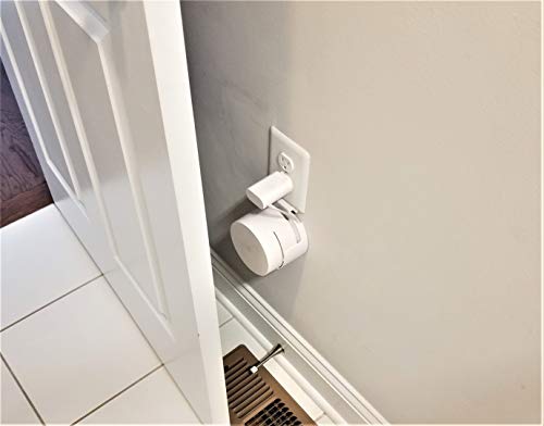 Dot Genie Google WiFi Pro Outlet Holder Mount [Old and New 2020 Version]: The Strongest, Most Versatile Mount Stand Holder for Google WiFi. Great for Home and Businesses! Still No Screws! (1-Pack)