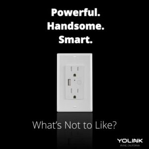 Smart Wall Plug, YoLink 1/4 Mile World's Longest Range Smart in-Wall Outlet 15A Compatible with Alexa Google Assistant IFTTT, App Remote Timer Schedules Scene Automation Control, YoLink Hub Required