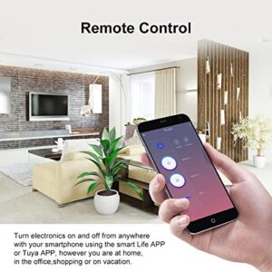 JINTU Smart Plug,Smart Outlet Home Wifi Dual Two USB Plug Compatible with Alexa, Google, IFTTT for Smartphone, Voice Control, Remote Control,No Hub Required,Overload Protection