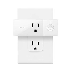 wemo mini smart plug compatible with alexa, google assistant & apple homekit, 4-pack (certified refurbished)