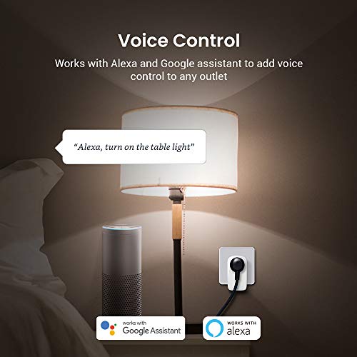 Broadlink Smart Plug, Wi-Fi Timer Adapter with Dimmable Night Light, 15 amp Outlet, Works with Alexa, Google Assistant, IFTTT, No Hub Required (SP4L-US)