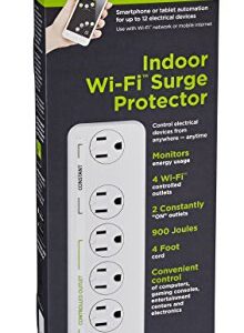 WiOn 50051 Indoor Wi-Fi Smart Surge Protector, 6 Grounded Outlets