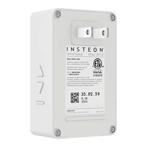 Insteon Smart Lamp Dimmer Plug-in Module, 2-Pin, 2457D2 Hub Required for Voice Control with Alexa & Google Assistant