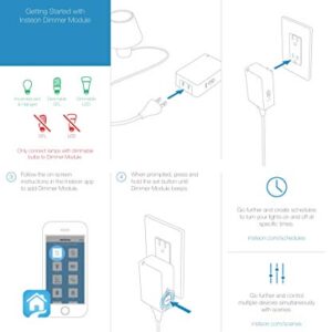 Insteon Smart Lamp Dimmer Plug-in Module, 2-Pin, 2457D2 Hub Required for Voice Control with Alexa & Google Assistant