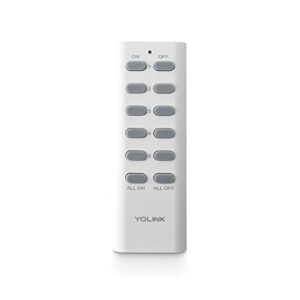 yolink remote, 500 feet world’s longest range smart remote controller one button plugs switches outlets grouping and controlling, lora enabled smart home automation device