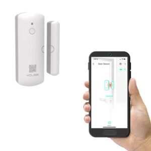 smart window door sensor, yolink 1/4 mile long range wireless door sensor works with alexa ifttt, smartphone monitoring app alerts open reminder, alexa, ifttt, home assistant, yolink hub required