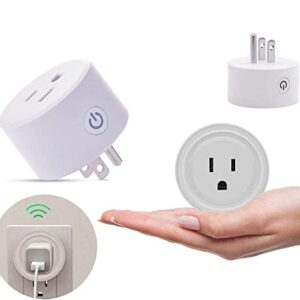 Smart Plug Mini HomeKit, Smart WiFi Outlet Socket Support Apple HomeKit, Amazon Alexa and Google Assistant Voice Control Plug with Timer Function and Group Control Apple MFi Certified No Hub Required