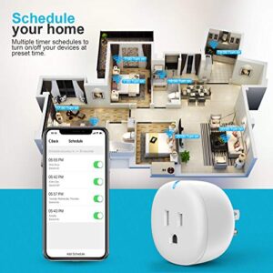 Smart plug Amysen : Smart Wifi Outlet, Compatible with Alexa and Google Home, ETL Certified, Only Supports 2.4GHz Network, No Hub Required, Control Your Devices from Anywhere