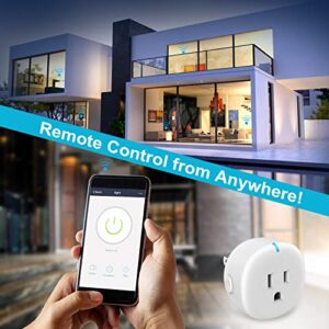 Smart plug Amysen : Smart Wifi Outlet, Compatible with Alexa and Google Home, ETL Certified, Only Supports 2.4GHz Network, No Hub Required, Control Your Devices from Anywhere