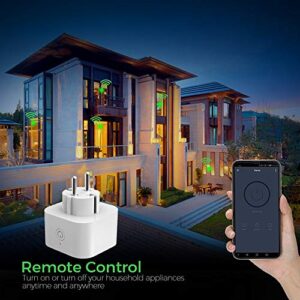 4PCS Elelight PE1004T Smart Sockets Remote Control Outlet with Timing Function,EU Plug