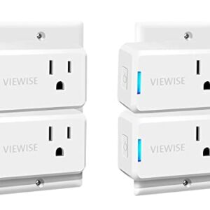 VIEWISE Smart Plug Mini, Wi-Fi Switch Outlet Socket, No Hub Required, Works with Alexa, Control Your Devices from Anywhere, Mini Size, Amazon Echo Voice Control (1 Pack)