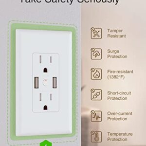 GHome Smart WO2-1 Smart Wall Outlet, White