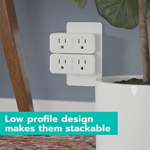 KMC Smart Plug Duo, 2-Outlet Wi-Fi Smart Plug, 2-Pack, Multi Plug Adapter, Independently Controlled Smart Outlets, Works with Alexa & Google Assistant, No Hub Required