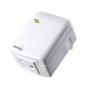 Leviton DW15A-1BW Decora Smart Wi-Fi Plug-in Outlet, Works with Amazon Alexa, No Hub Required