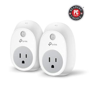 Kasa Smart (HS100 KIT) Plug by TP-Link, Smart Home Wi-Fi Outlet Works with Alexa, Echo, Google Home & IFTTT, No Hub Required, Remote Control, 15 Amp, UL Certified, 2-Pack ( Packaging May Vary )