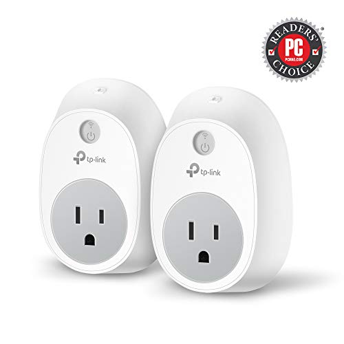 Kasa Smart (HS100 KIT) Plug by TP-Link, Smart Home Wi-Fi Outlet Works with Alexa, Echo, Google Home & IFTTT, No Hub Required, Remote Control, 15 Amp, UL Certified, 2-Pack ( Packaging May Vary )