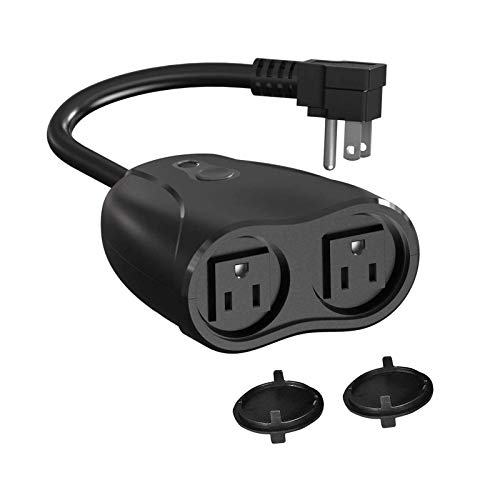 Avatar Controls Outdoor Smart Plug Waterproof - WiFi Outdoor Dual Outlets Compatible with Amazon Alexa and Google Home, No Hub Required, Android or iOS APP Control Anywhere