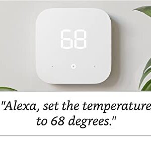 Amazon Smart Thermostat – ENERGY STAR certified, DIY install, Works with Alexa – C-wire required