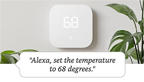 Amazon Smart Thermostat – ENERGY STAR certified, DIY install, Works with Alexa – C-wire required