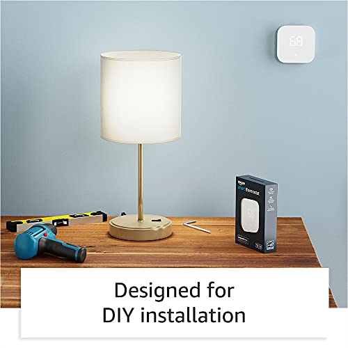 Amazon Smart Thermostat – ENERGY STAR certified, DIY install, Works with Alexa – C-wire required