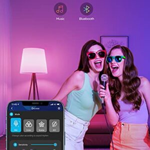 Govee Smart Light Bulbs, WiFi & Bluetooth LED Light Bulbs, RGBWW Color Changing Light Bulbs, 54 Dynamic Scenes, Music Sync, 16 Million DIY Colors Dimmable, Work with Alexa & Google Assistant, 2 Pack