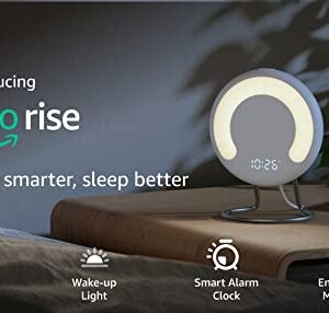 Introducing Amazon Halo Rise - Bedside Sleep Tracker with Wake-up Light and Smart Alarm