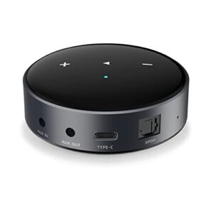 wiim mini airplay2 wireless audio streamer, multiroom stereo, preamplifier, works with alexa and siri voice assistants, stream hi-res audio from spotify, amazon music and more