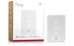 mysa smart thermostat for electric baseboard and in-wall heaters v2 | connects with smart devices, control remotely, pairs with wifi or nfc, easy connection & setup, energy saving