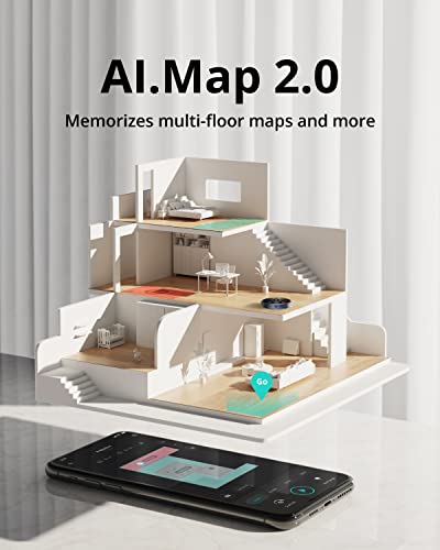 eufy by Anker, RoboVac X8, Robot Vacuum with iPath Laser Navigation, Twin-Turbine Technology generates 2000Pa x2 Suction, AI. Map 2.0 Technology, Wi-Fi, Perfect for Pet Owner