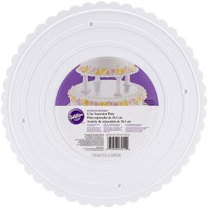 wilton decorator preferred round separator plate for cakes, 12-inch