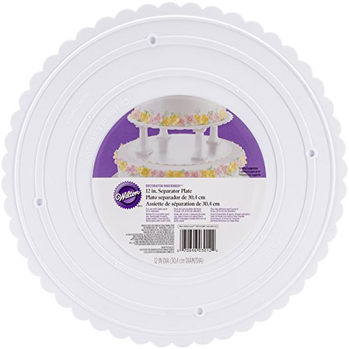 Wilton Decorator Preferred Round Separator Plate for Cakes, 12-Inch