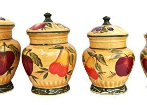 ACK European Fruit Kitchen Canister Set