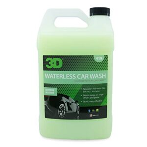 3d waterless car wash – easy spray waterless detailing spray – no soap or water needed – great on cars, rvs, motorcycles & boats 1 gallon