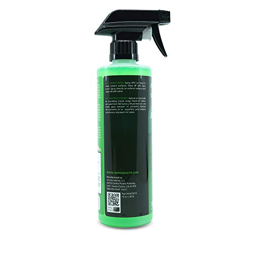 3D All Purpose Cleaner for Car, Home & Office Use - Multi Surface Cleaner Spray 16oz.