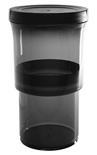 Botto The Adjustable Airtight Container PRO | Push Down To Remove Air And Adjust Contents Between 16 oz & 32 oz (Black)