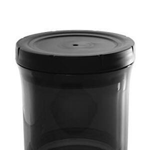 Botto The Adjustable Airtight Container PRO | Push Down To Remove Air And Adjust Contents Between 16 oz & 32 oz (Black)