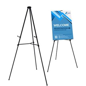 Lightweight Aluminum Telescoping Display Easel, 70 Inches, Black