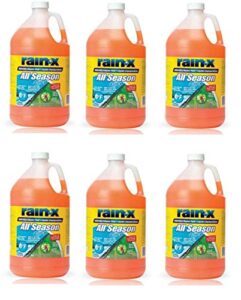 rain-x 5061320 windshield washer fluid 1 gallon – 6 pack