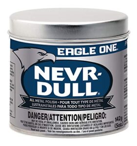 car polish by eagle one, nevr-dull wadding metal polish, 5 oz