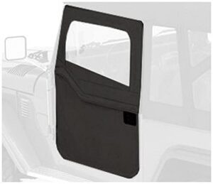 bestop 5177415 black denim 2-piece fabric doors for 1964-1984 toyota land cruiser