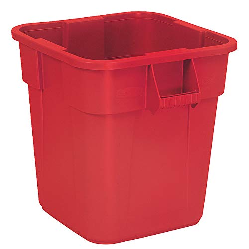 Rubbermaid 28 gal. Square Red Trash Can