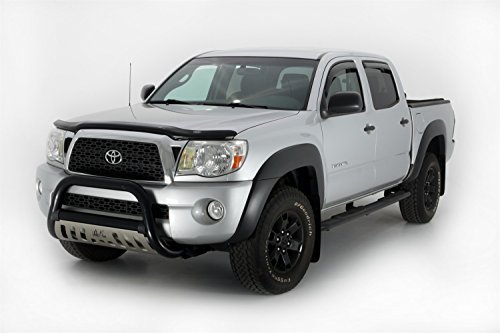 Auto Ventshade [AVS] In-Channel Ventvisor / Rain Guards | Smoke, 4 pc | 194056 | Fits 2005 - 2015 Toyota Tacoma Double Cab