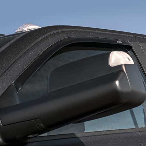 Auto Ventshade [AVS] In-Channel Ventvisor / Rain Guards | Smoke, 4 pc | 194056 | Fits 2005 - 2015 Toyota Tacoma Double Cab