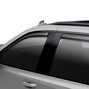 Auto Ventshade [AVS] In-Channel Ventvisor / Rain Guards | Smoke Color, 4 pc | 194733 | Fits 2002 - 2009 Chevrolet Trailblazer, 2006 - 2009 Trailblazer SS