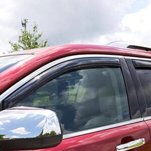 Auto Ventshade [AVS] In-Channel Ventvisor / Rain Guards | Smoke Color, 4 pc | 194243 | Fits 2005 - 2010 Jeep Grand Cherokee